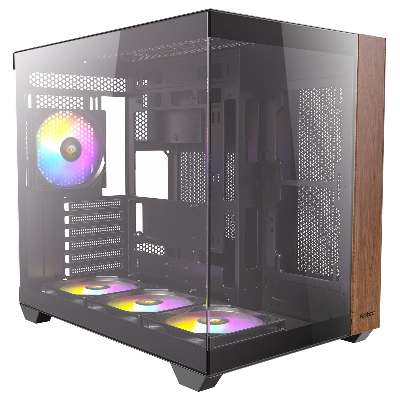 Antec CX800 Wood ARGB Mid-Tower PC Case - 270' Panoramic View, Tempere ...