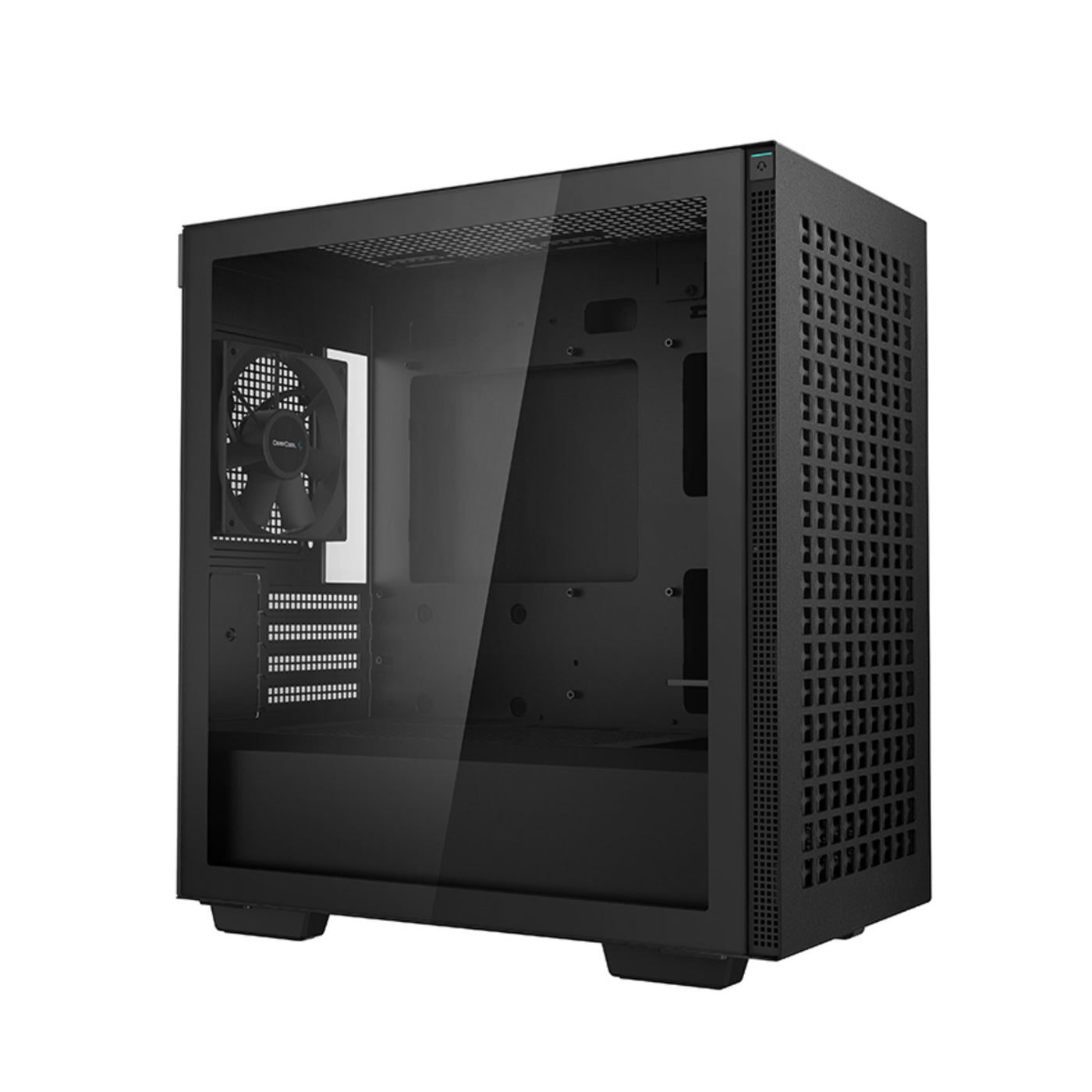 DeepCool CH370 Micro ATX Case with Tempered Glass Side Panel, 2 x USB ...