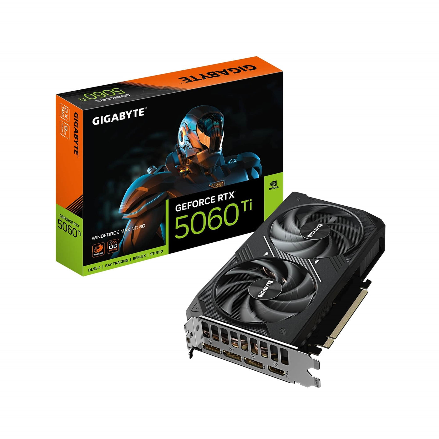 Gigabyte NVIDIA GeForce RTX 5060ti Windforce Max OC 8GB GDDR7 Graphics ...