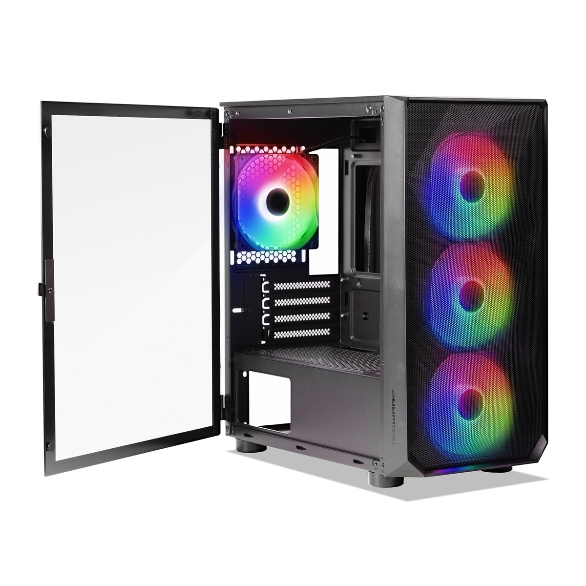 Tecware Forge M Omni Micro-ATX Case - Key-Lockable Tempered Glass, Hig ...