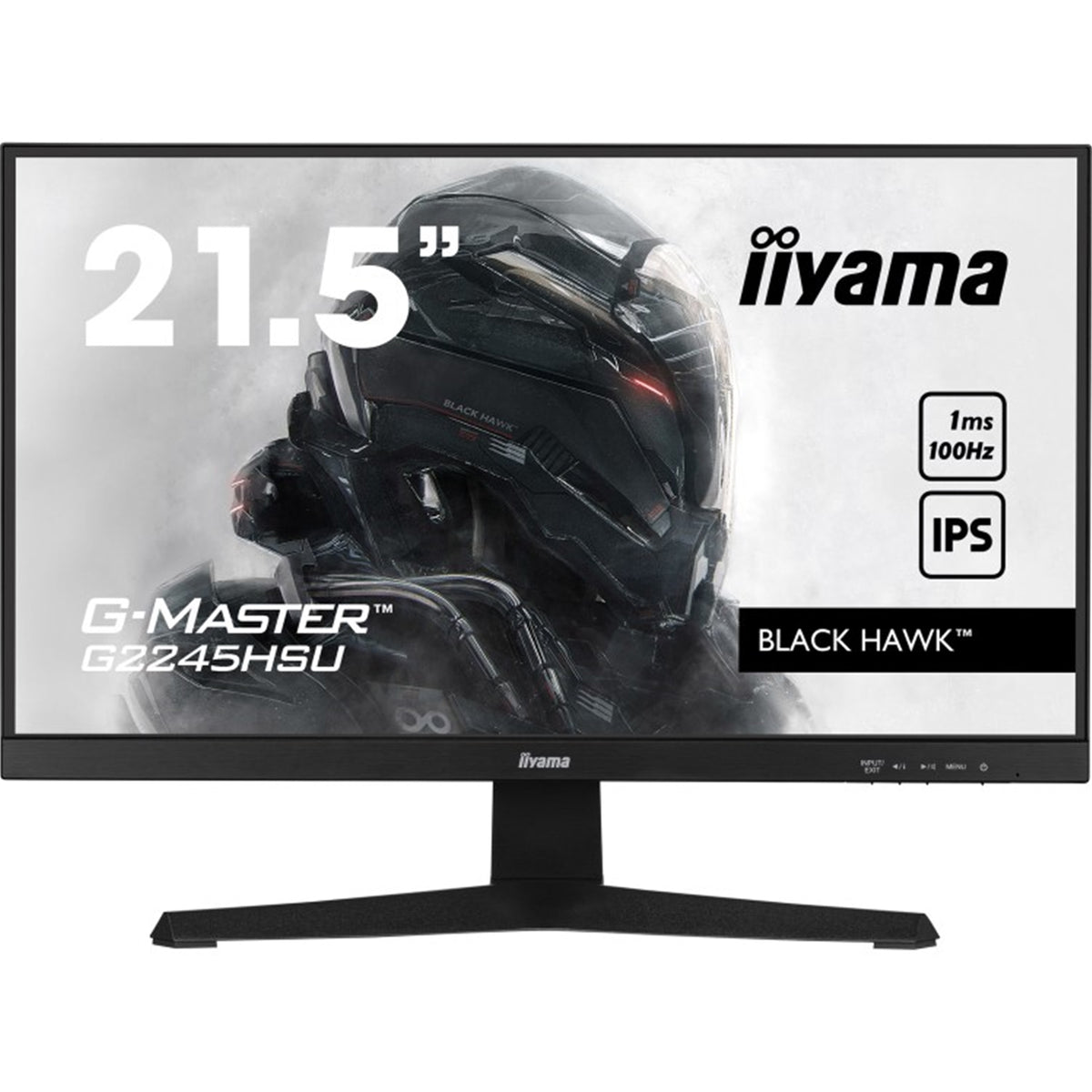 iiyama G-MASTER G2245HSU-B2 22 inch IPS Monitor, Full HD, 1ms, HDMI, D ...