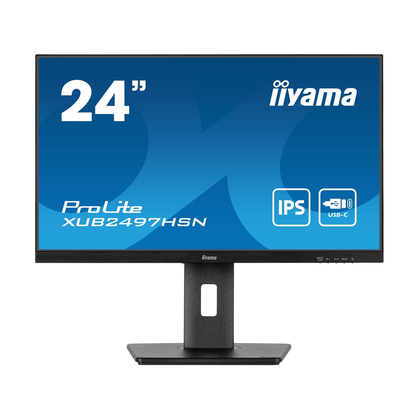 iiyama Prolite XUB2497HSN-B2 24 inch IPS Monitor, USB-C Dock, RJ45(LAN ...