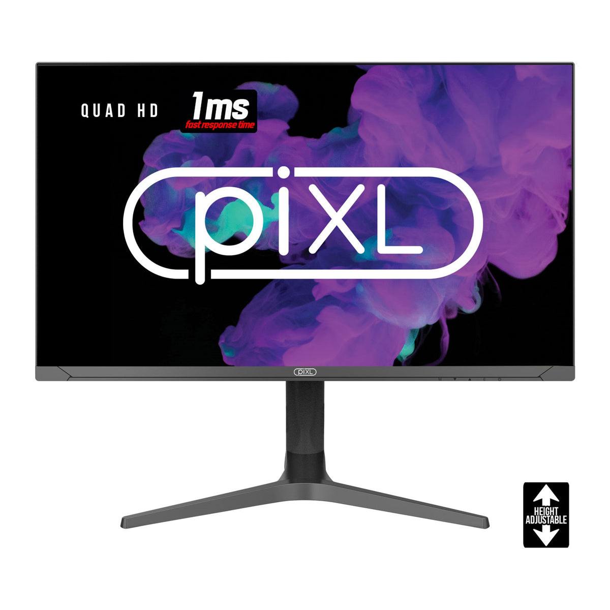 piXL CM27G7 27 Inch Frameless QHD IPS Monitor, 100Hz, 1ms, Freesync, G ...